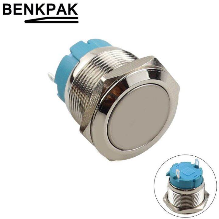 22mm Metal push button Waterproof no short button self-recovery ...