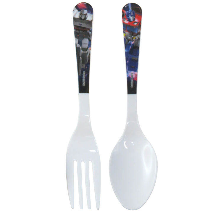 Transformers Prime Megatron Melamine Fork & Spoon Set | Lazada