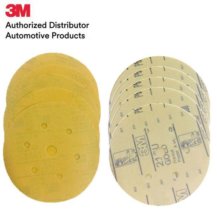 3M 216U/236U กระดาษทรายกลม 6นิ้ว (10แผ่น) HOOKIT DISC 6 INCH (P80, 120, 180, 220, 240, 320, 400 ...