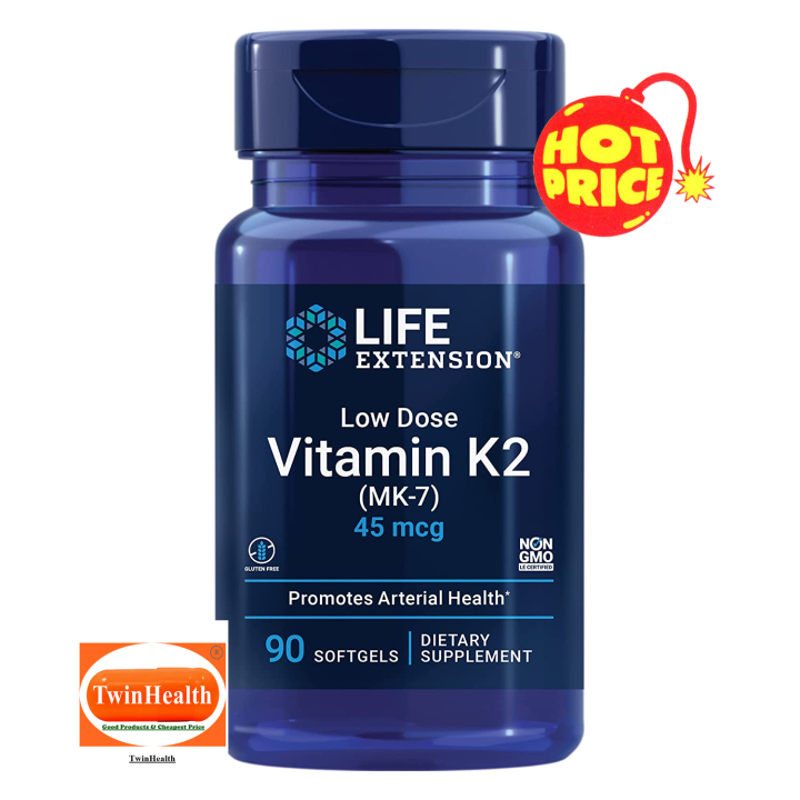 Life Extension Low Dose Vitamin K2 MK-7 45 mcg / 90 Softgels | Lazada.co.th