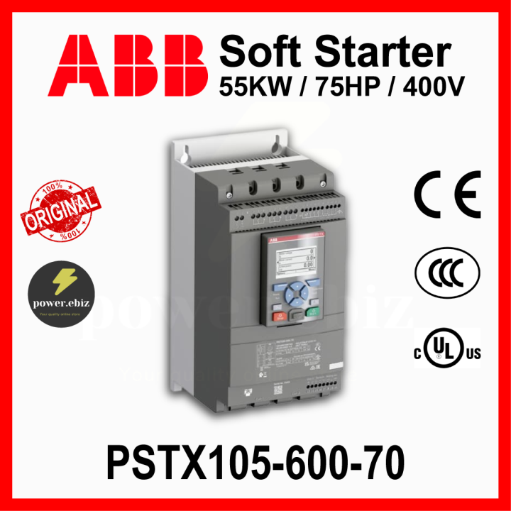 ABB SOFTSTARTER PSTX105-600-70 / 55KW / 75HP / 400V Soft Starter (1SFA898109R7000) | Lazada