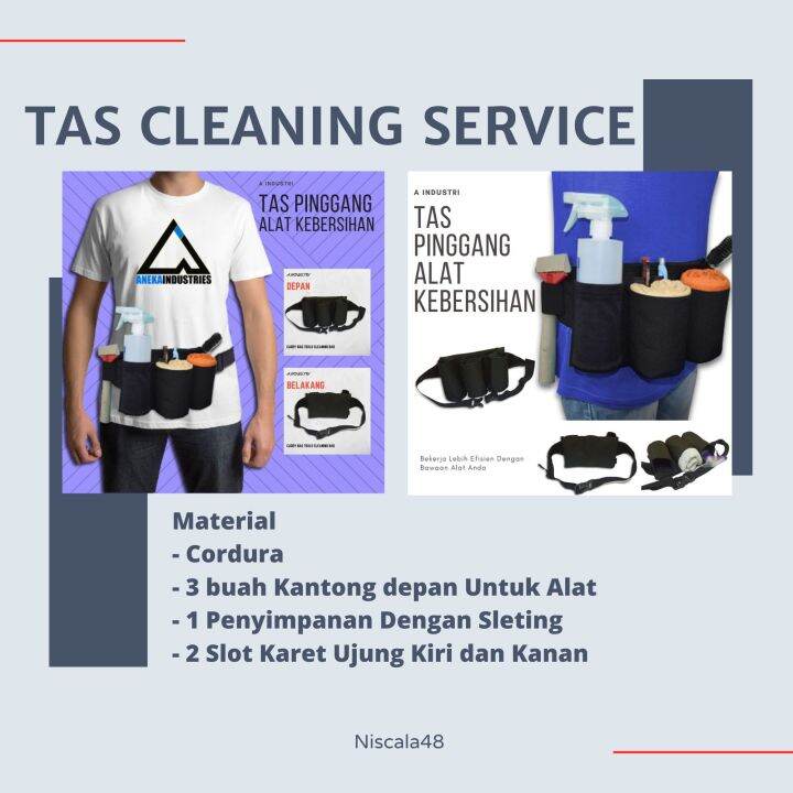 Tas Pinggang Cleaning Service Tas Caddy Bag Petugas Kebersihan Caddy ...