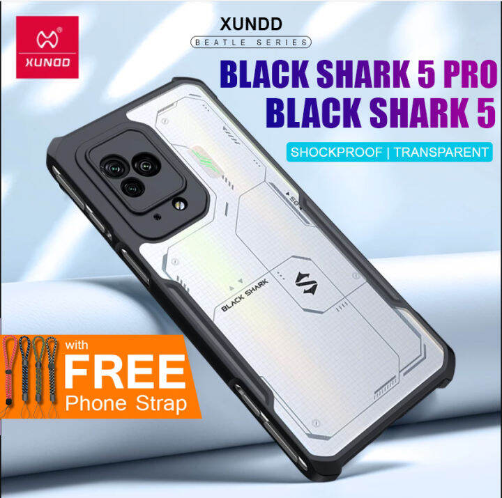 Xundd [ORIGINAL] Beatle Clear Hybrid Shock Proof Armor Case for Xiaomi Black Shark 5 / Black ...