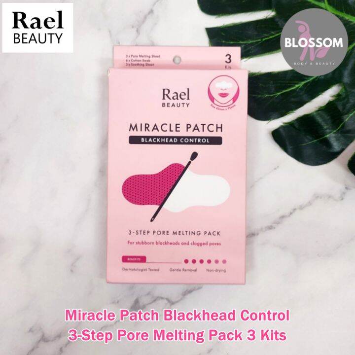 Rael - Miracle Patch Blackhead Control 3-Step Pore Melting Pack 3 Kits ...