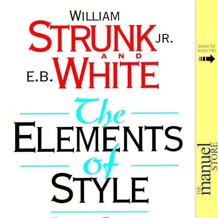 New Strunk White (4th Ed) The Elements Of Style - b y William Jr. and E ...