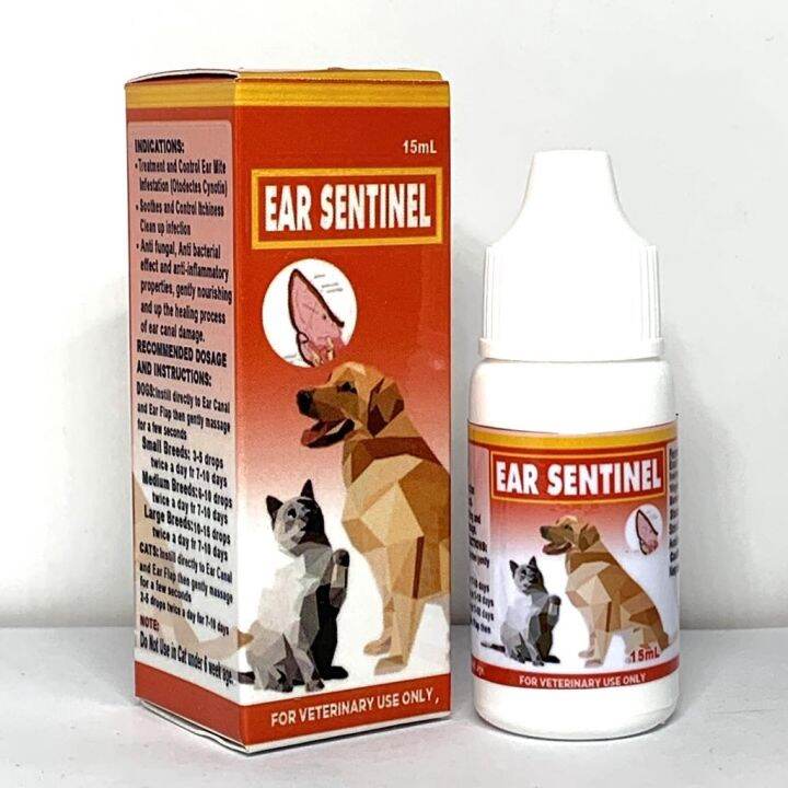 [VETKLIX] EAR SENTINEL 15mL / Ear Drop for Cats Dogs / Gamot sa tenga ...
