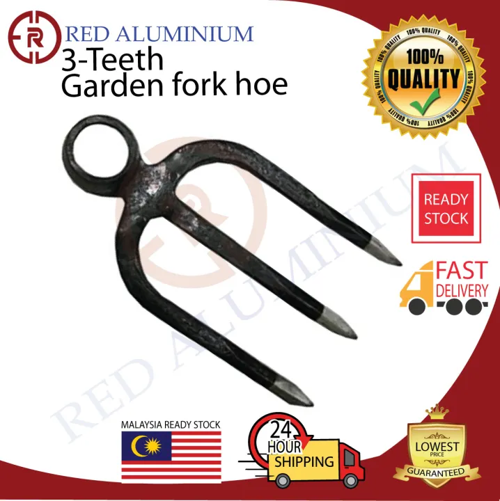 Garden Fork hoe with 3 teeth for gardening tools plant flower for ...