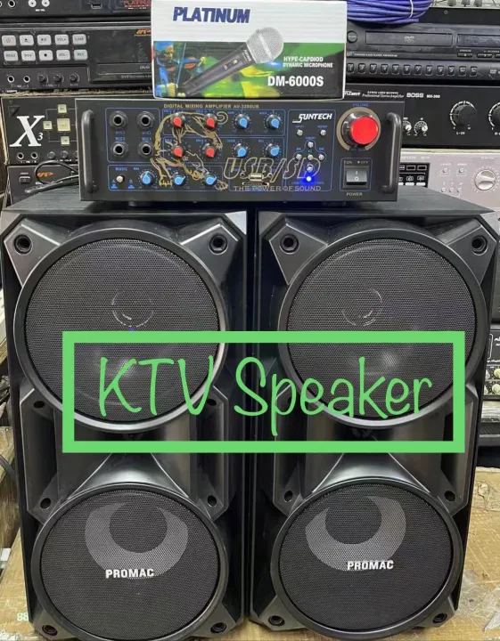 Promac home karaoke speaker and amplifier with bluetooth/usb Free ...