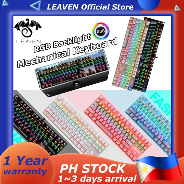 K550 / K880 / K990 / 87Key / 104 Key RGB Mechanical Hot swappable Keyboard Computer Wired Gaming ...