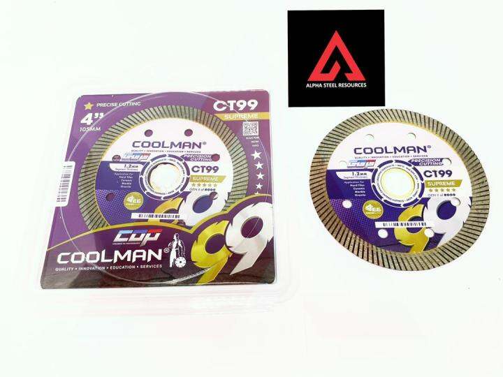 NEW PRODUCT !! COOLMAN CT99 4"/105MM THIN TURBO RIM BLADE (1.2MM ...