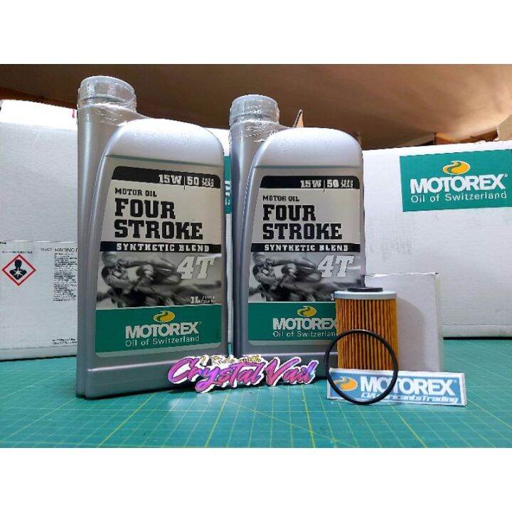 【Ready Stock】 MOTOREX CHANGE OIL PACKAGE for KTM DUKERC 200 390 ORING ...