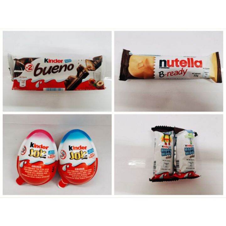 【Ready Stock】Kinder Bueno/ Kinder Joy/ Kinder Happy Hippo/ Nutella B ...