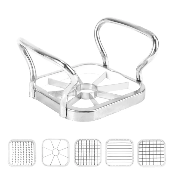 5 In 1 Stainless Steel Potatoes Cutter Potato Chopper Fruit Cutter