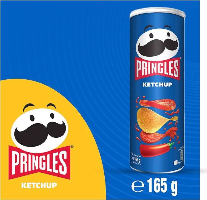 Pringles Potato Chips Ketchup Flavor 165 grams BB August 21 2024 ...