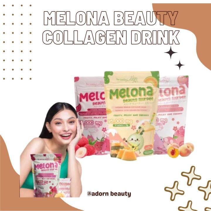 Melona Beauty Slurpee Beautie Factory Collagen Japan Premium Drink Whitening Glowing Skin ...