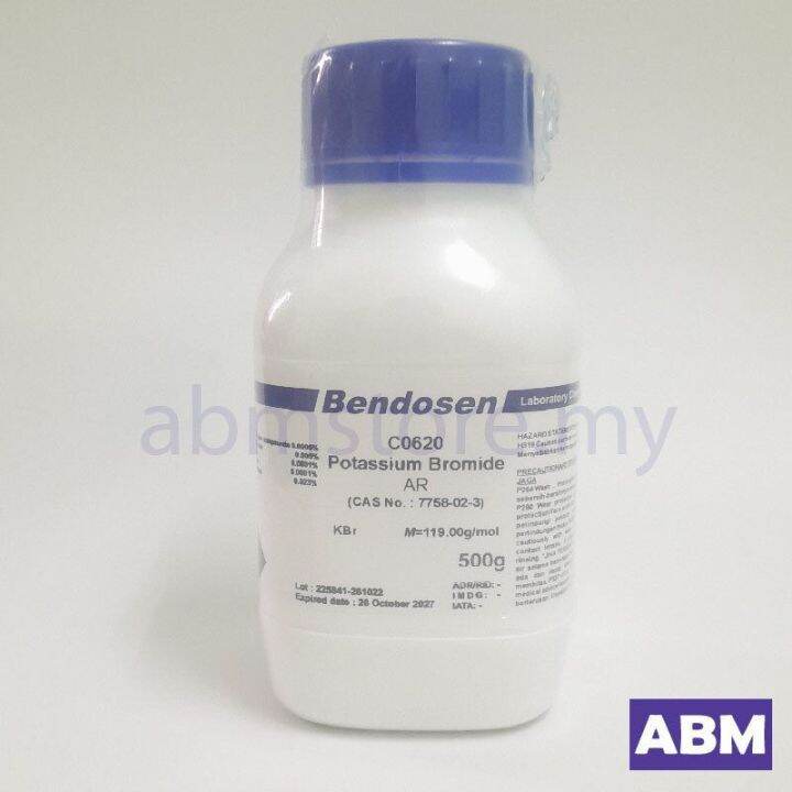 Potassium Bromide AR, Bendosen (500g) CAS No 7758-02-3 | Lazada