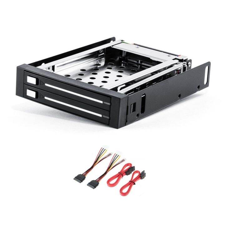 2.5 Inch SSD HDD Enclosure Tray 2-Bay Disk Drive SATA Floppy Drive ...