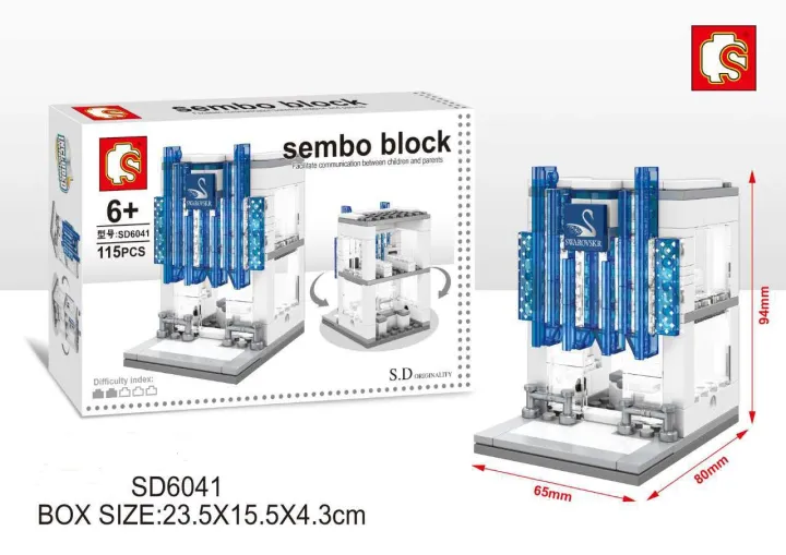 Sembo Block ตัวต่อเลโก้ ร้านเครื่องสำอาง Swarovski | Lazada.co.th