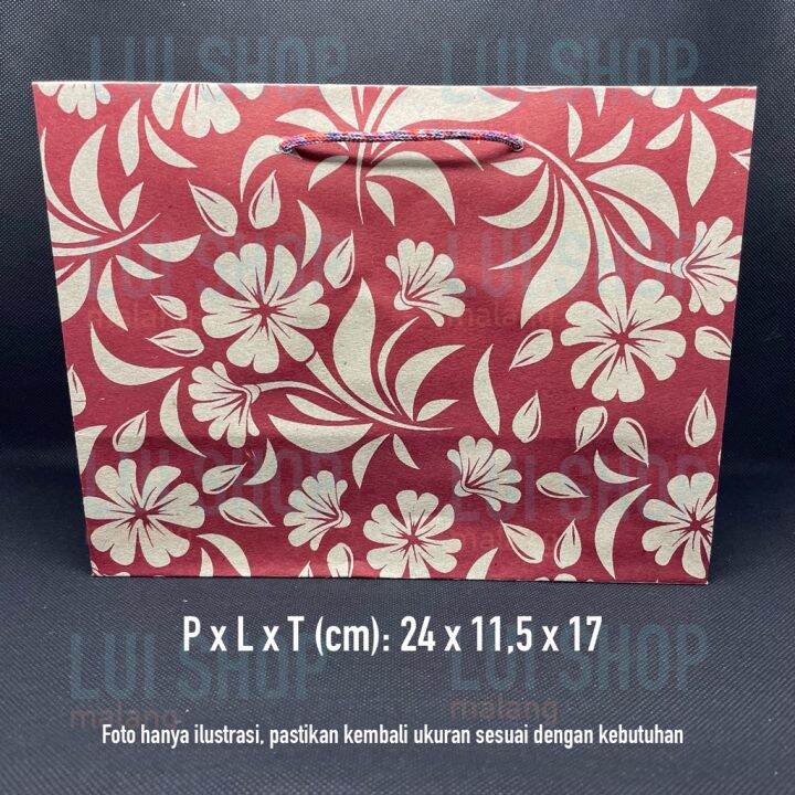 TAS KERTAS BATIK untuk Dus BROWNIES ( PILIHAN WARNA RANDOM ) PER LEMBAR ...
