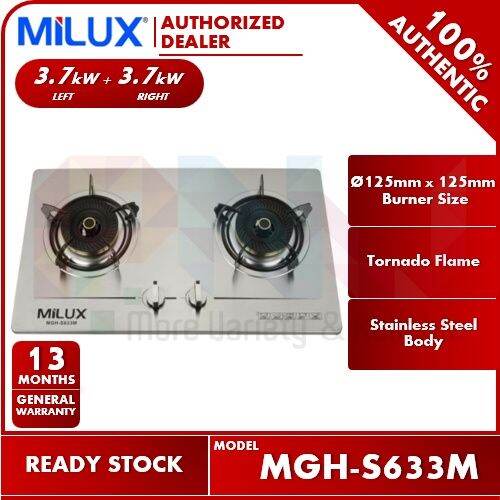 Milux Stainless Steel Built-in Hob Gas Stove / Cooker MGH-S633M | Lazada