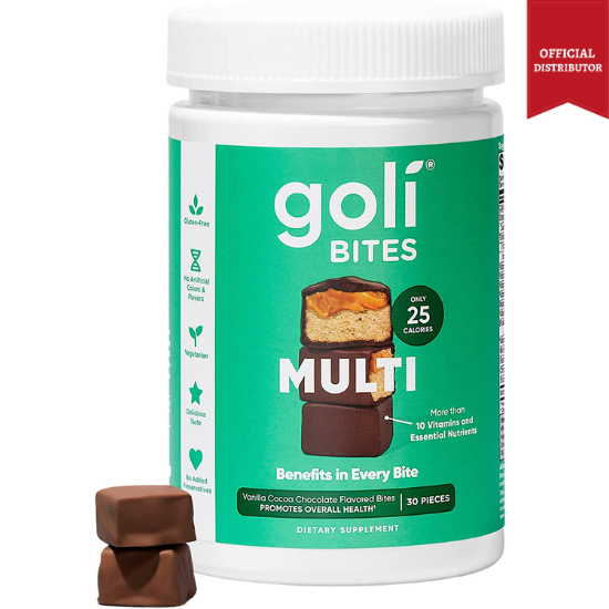 Goli Bites Multi Promotes Overall Health Vanilla, Cocoa and Chocolate ...