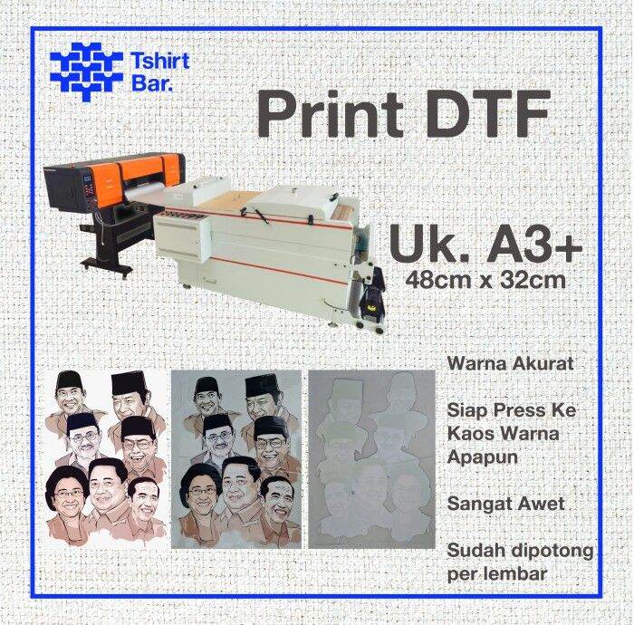 COD Jasa Print Sablon Digital DTF Meteran A4 A3 - A4 Promo | Lazada Indonesia