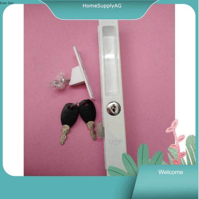 VSP Sliding Door Lockset White Color. Kunci Pintu Sliding | Lazada