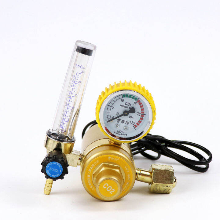 【YY】36V CO2 Regulator Flow Meter Welding Welder Co2 Pressure Regulator Meter Safety Pressure ...