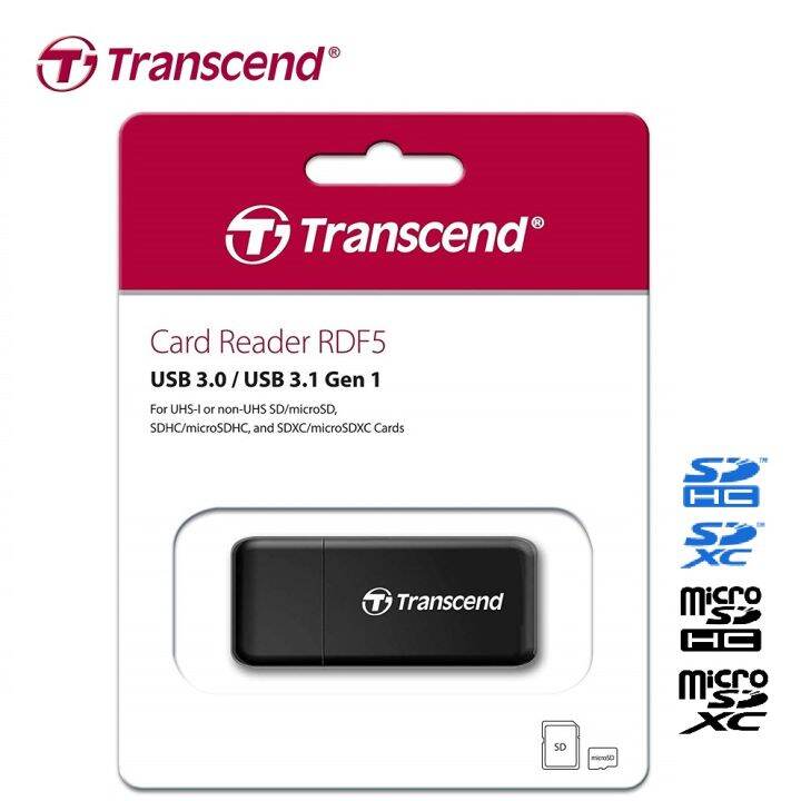 Transcend RDF5 SD & Micro SD USB3.0 Card Reader | Lazada.co.th