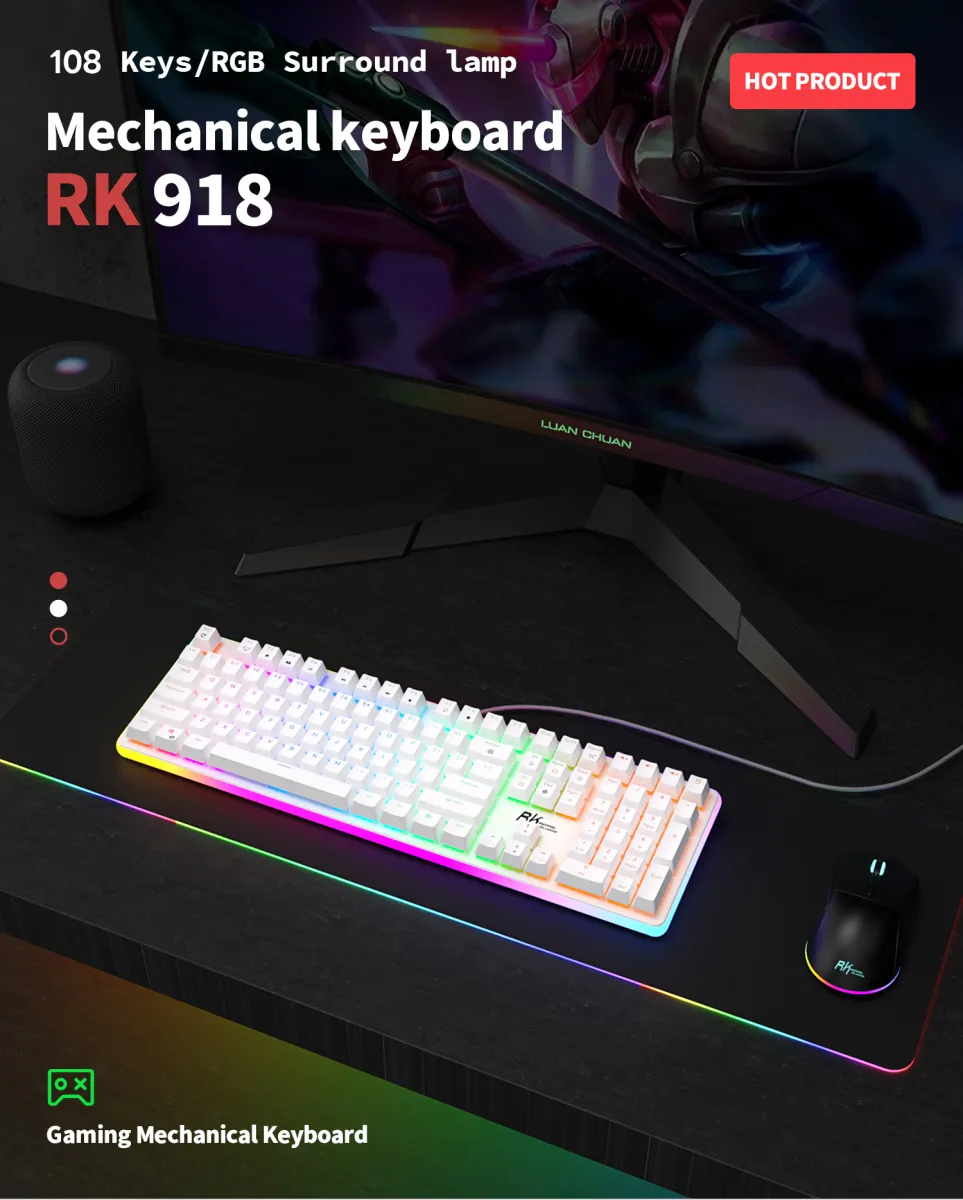 Rk R87 Royal Kludge Wired Mechanical Keyboard 87 Keys Rgb, 56% OFF