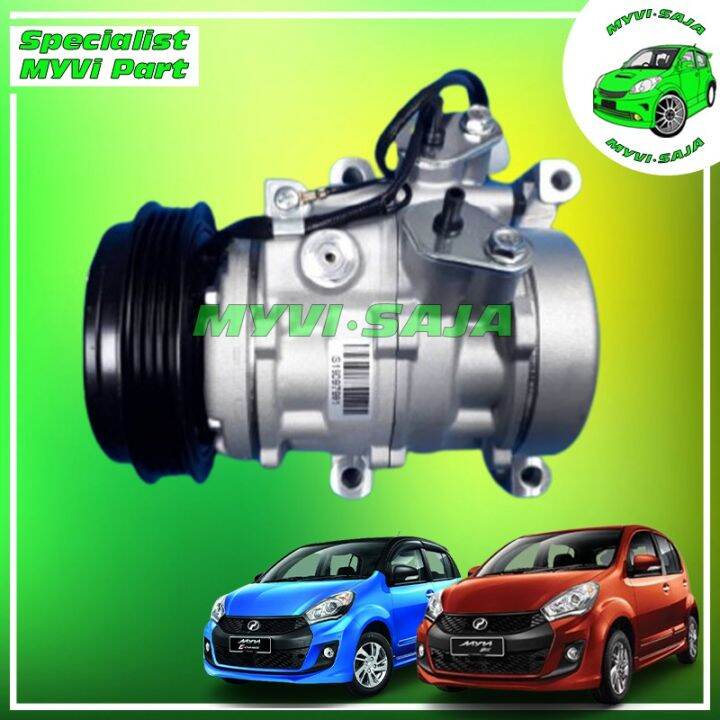 PERODUA MYVI 1.5 '17 10SA 11C 4PK (NEW) COMPRESSOR PM-1291.N AIR CON AC ...