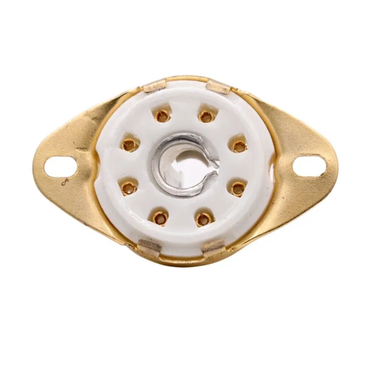 1PC 8PIN SOCKET B8G Ceramic VALVE BASE Tin/Gold Plated for 5B254 C3G ...
