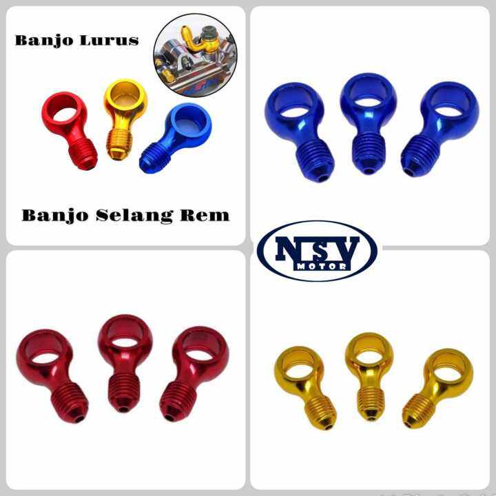 BANJO SELANG REM LURUS CNC UNIVERSAL SEMUA JENIS KALIPER | Lazada Indonesia