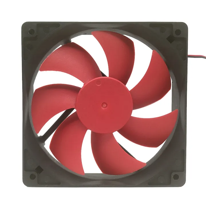 NEW F12025 120mm PC Cooling Fan Red Blade 12V Desktop Case Fan Cooler 2 ...