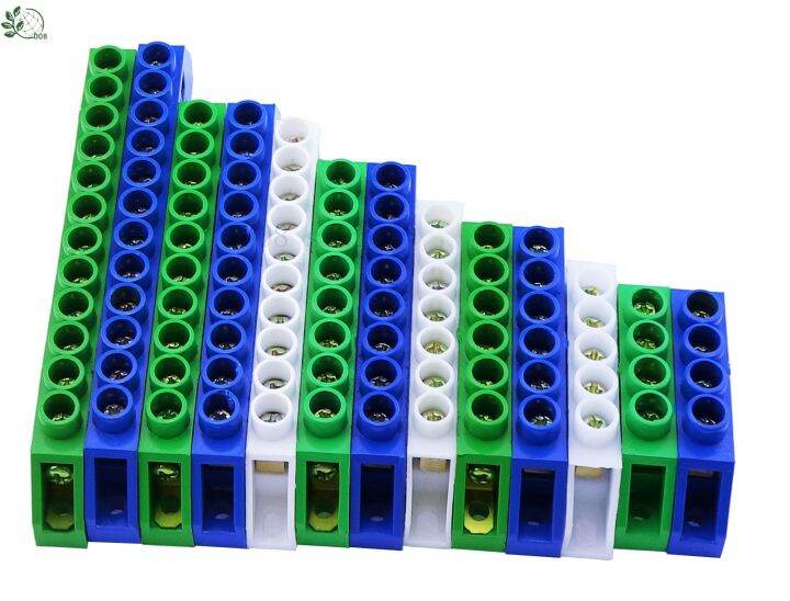 [HOT] Blue White Green Bridge Design Zero Line 4-12 Pole Screw Brass ...