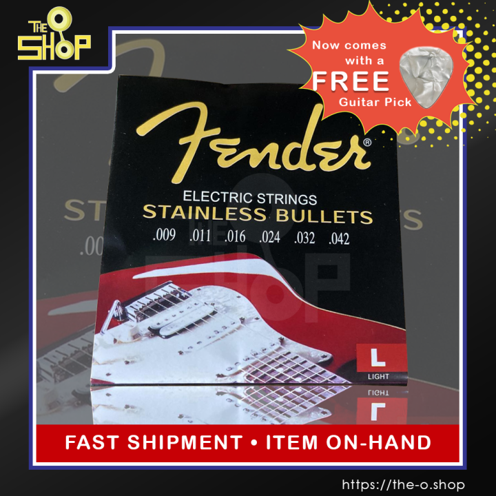 Electric Guitar Strings By Fender - Complete 6pcs Full Set .009 .011 ...