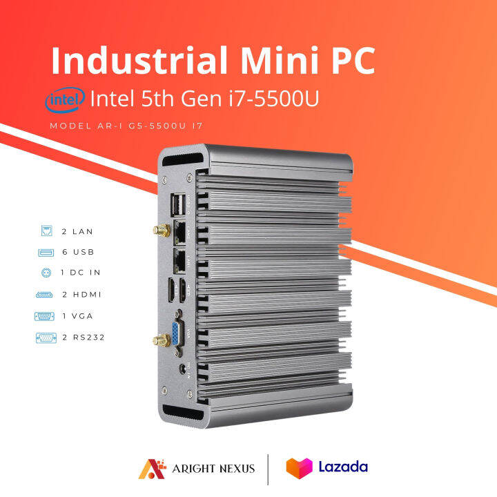 Aright Nexus Industrial Mini PC i7 5500U (Model: AR-I G5-5500U I7 ...