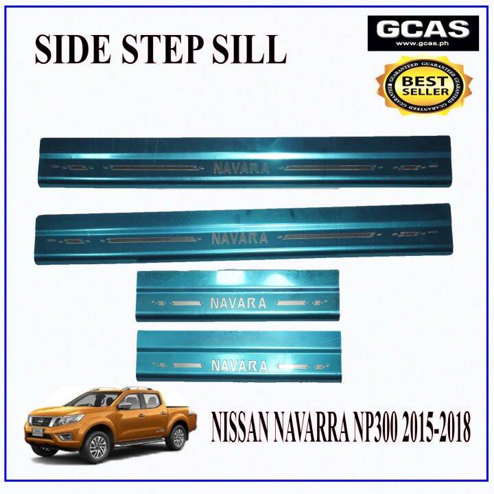 NISSAN NAVARA NP300 2016 2017 2018 STAINLESS DOOR SCUFF /SIDE STEP SILL ...