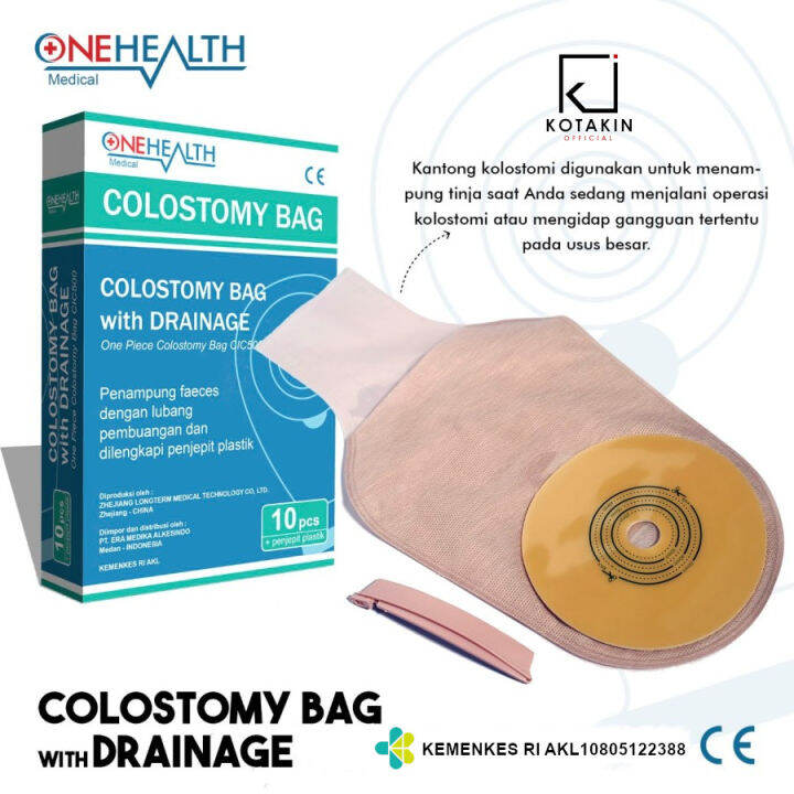 1BOX isi 10pcs - Kantong Kolostomi / Colostomy Bag Onehealth | Lazada ...