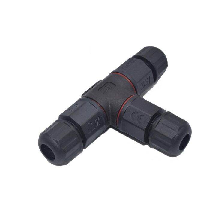 ஐ Waterproof Connector 2 3 4 5 Pin T shape 3-way LED IP68 Adapter Screw ...