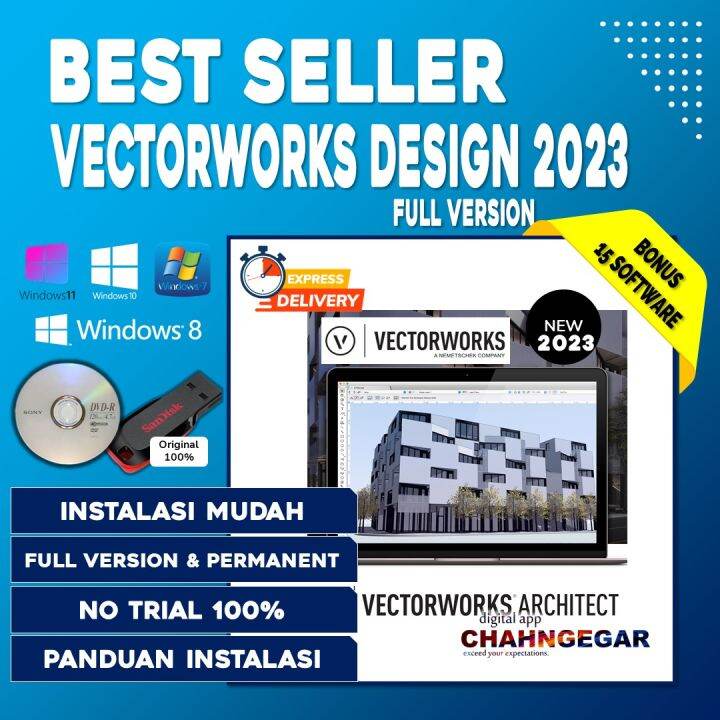 Vectorworks 2023 Software rangkaian desain Sketsa 2D/3D khusus industri, bukan Inventor Pro ...