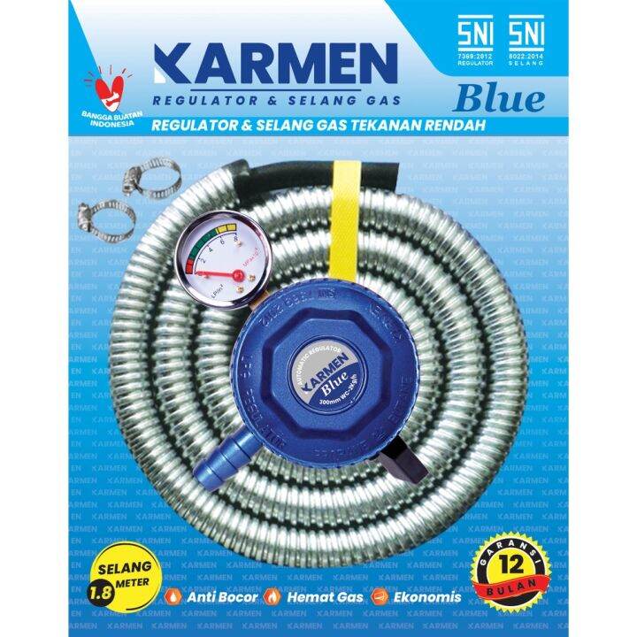 Regulator Selang Gas Karmen / Selang Gas paket / Selang gas 1,8 meter SNI | Lazada Indonesia