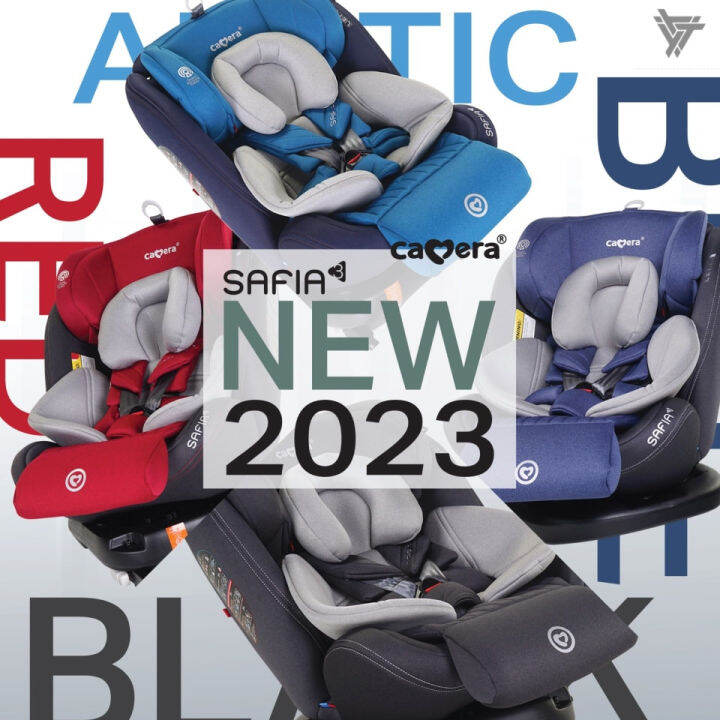 ลด 50% (พร้อมส่ง)Camera คาร์ซีท Isofix รุ่น Safia-2 และ Safia-3 สำหรับเด็กแรกเกิด - 12 ปี หมุน ...