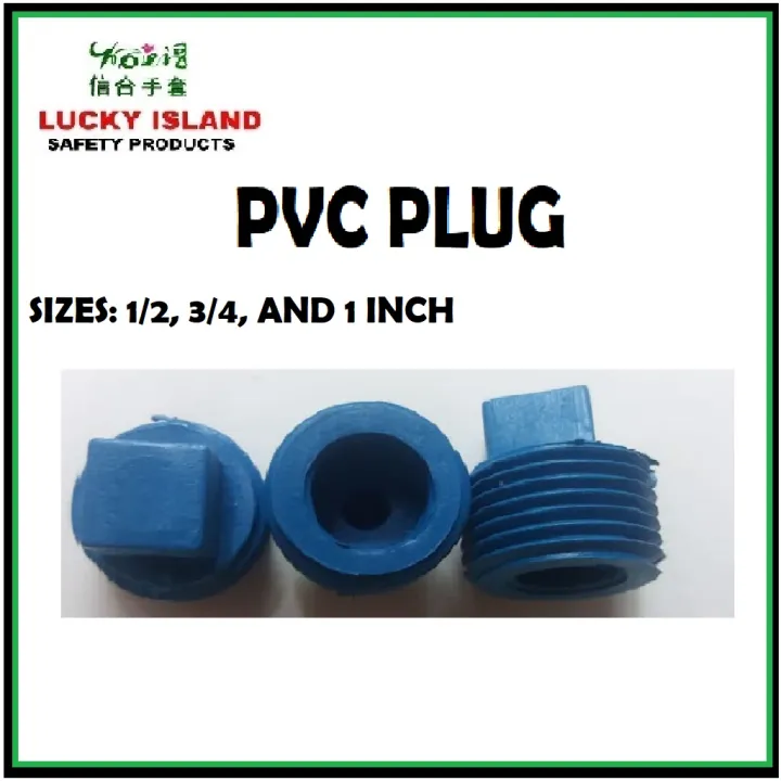 1PC PVC BLUE PLUG 1/2, 3/4, AND 1 INCH | Lazada PH
