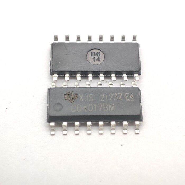 Ic CD4017BM SMD Cmos CD4017 Counter with 10 decoded outputs CD 4017 ...