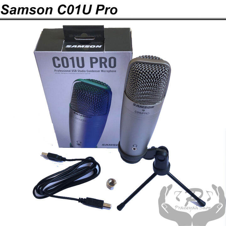 Mic Samson C01U Pro - USB Studio Condenser Microphone Recording USB | Lazada Indonesia