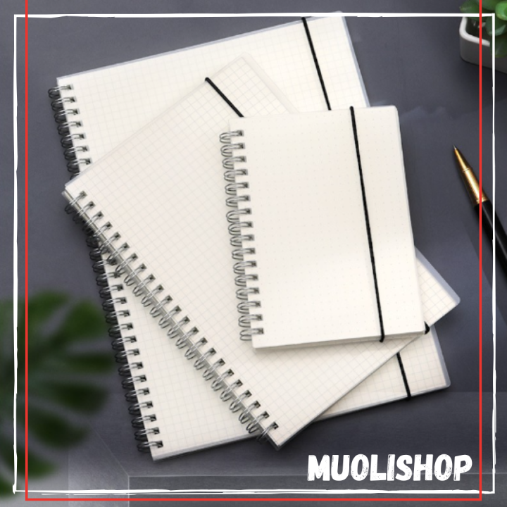 𝙈𝙐𝙊𝙇𝙄 A5 B5 sized Muji Inspired Spring Notebook w/ Garter Rope ( Many Types ) 80 sheets | Lazada PH