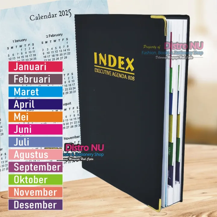 ⭐⭐⭐⭐⭐ Buku Agenda Dengan Index Bulan Tanggalan Lama Tahun Lama Bagus ...