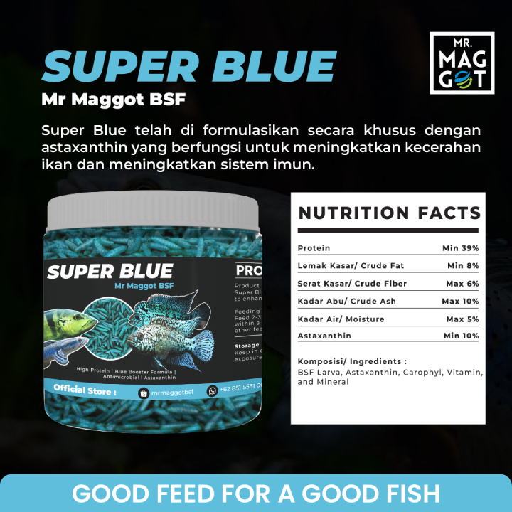 MR MAGGOT - Maggot Magot Kering Warna 50 gram - TOPLES | Lazada Indonesia