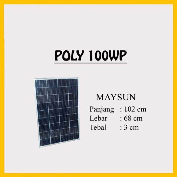 Panel surya 100wp solar panel 100wp solar cell 100wp poly - Gojek/Grab | Lazada Indonesia